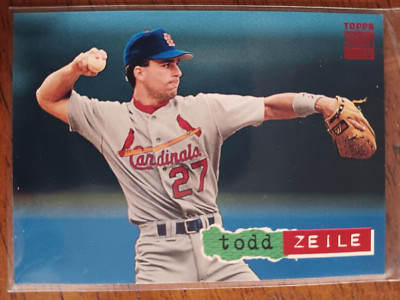 TODD ZEILE ST. LOUIS CARDINALS 1994 TOPPS STADIUM CLUB BASEBALL CARD ...