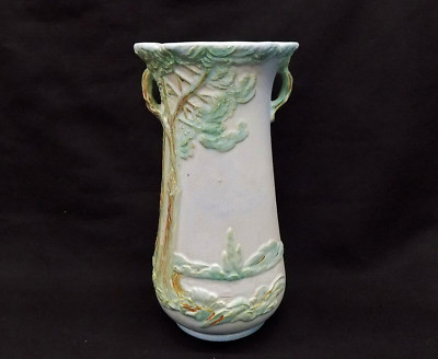 Scarce Extra Large 13" 1920's Weller Scenic Tree Meadow Pattern Art ...