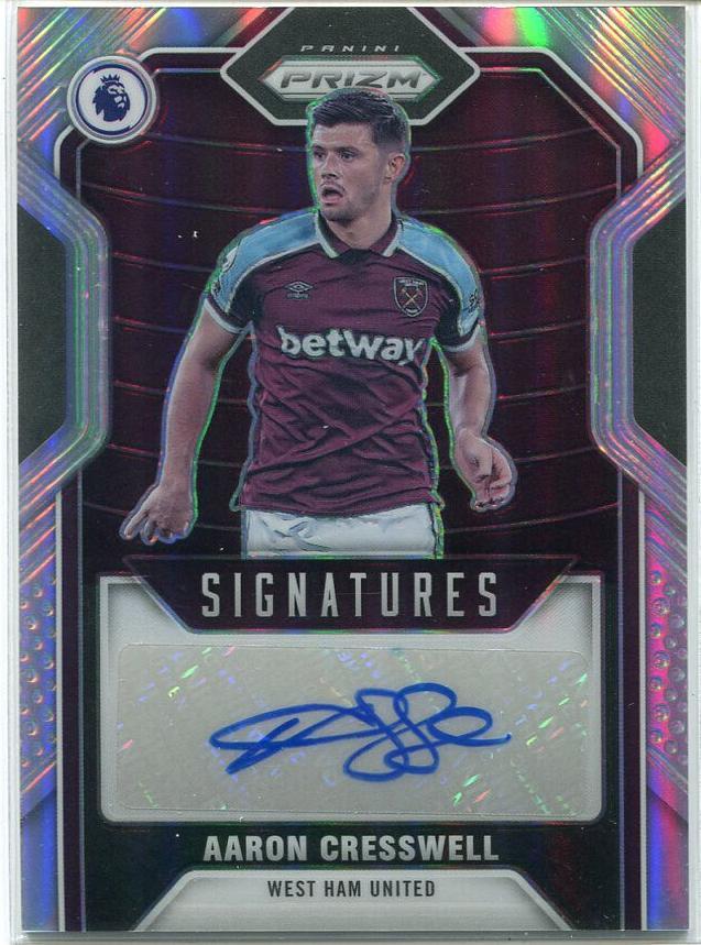 2021-22 Panini Prizm Premier League - Signatures Aaron Cresswell #S-AAW ...