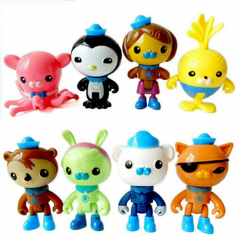 Octonauts 8 Action Figure Set Toy Cake Topper Doll Birthday Gif