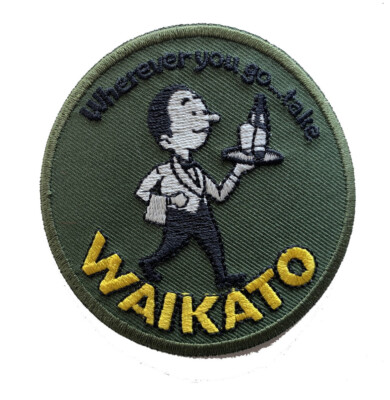 Waikato Draught Beer 'Willie The Waiter' Embroidered Patch | eBay Australia