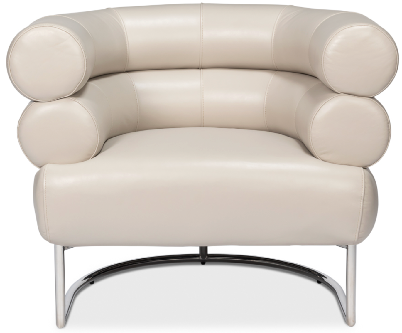 NEW Designer Mid Century Modern 100% Leather Eileen Gray Bibendum Chair ...