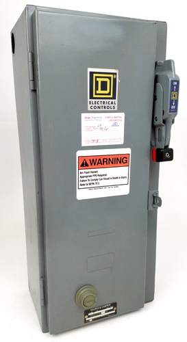 Square D NEMA 1 Size 1 240V Fusible Combo Motor Starter *NEXT DAY ...