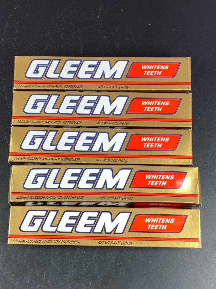 Gleem Toothpaste 6 Ounce Whitens Teeth Expired Movie Prop New Old Stock ...