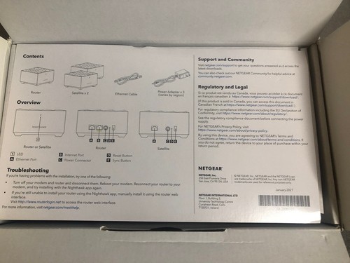 NETGEAR Nighthawk AX1800 (MK63-100NAS) 1.8Gbps Whole Home Mesh Wi-Fi ...