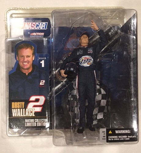 RUSTY WALLACE Series 1 Action Figure McFarlane Toys NASCAR NIP 2003 | eBay