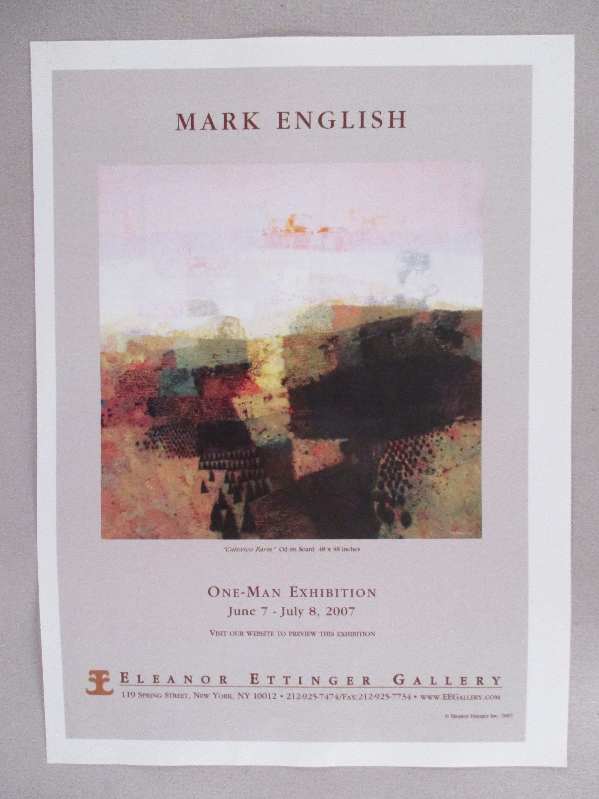Mark English Art Gallery Exhibit PRINT AD - 2007 | eBay