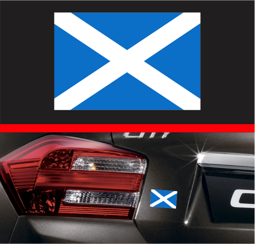 4" Scottish Flag Vinyl Decal Bumper Sticker Scotland Laptop Car Window ...