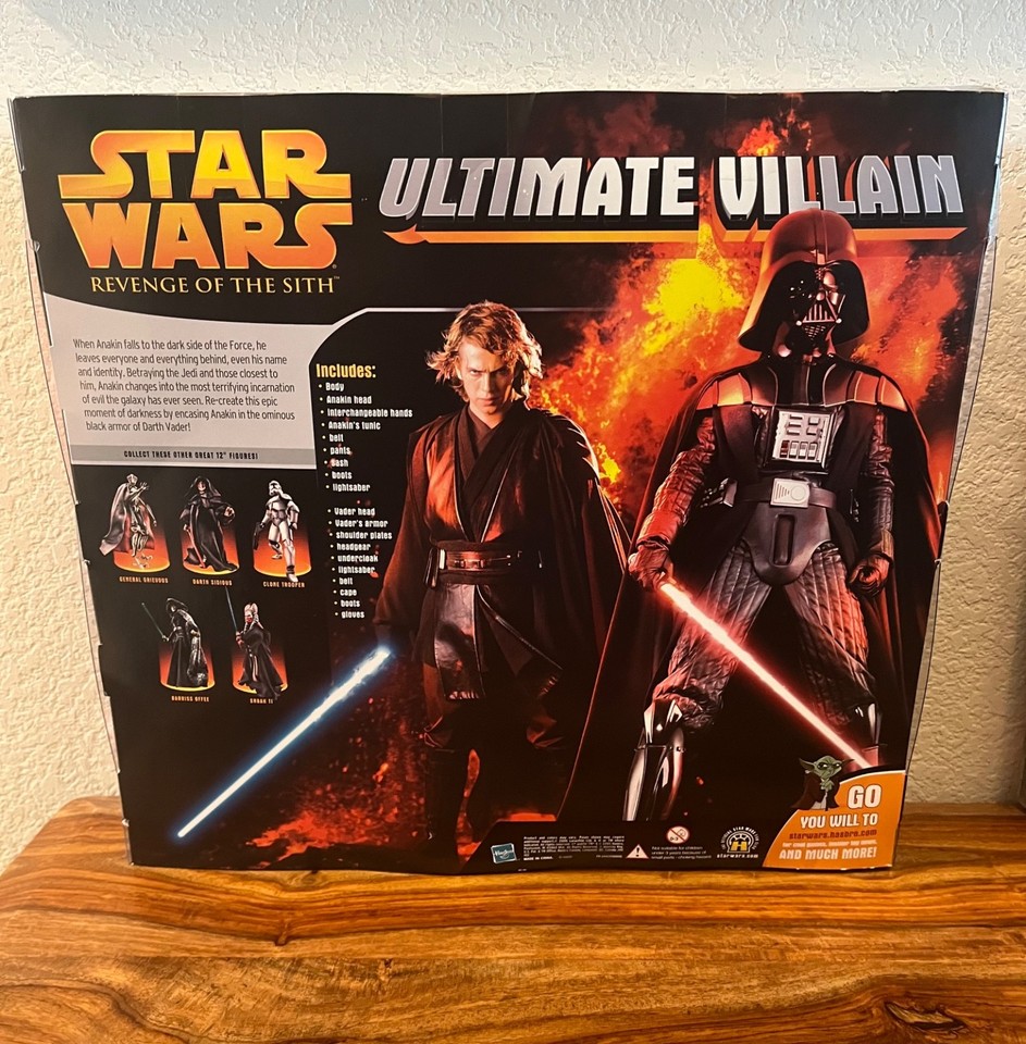 Star Wars Ultimate Villain Darth Vader & Anakin Skywalker 2005 LOT OF 2 ...