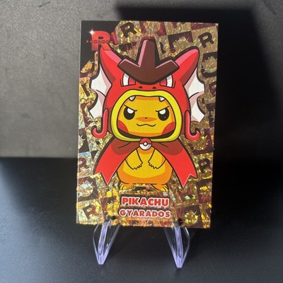 Poncho Pikachu Shiny Gyarados Gold Holo Pokemon Card Database Team ...