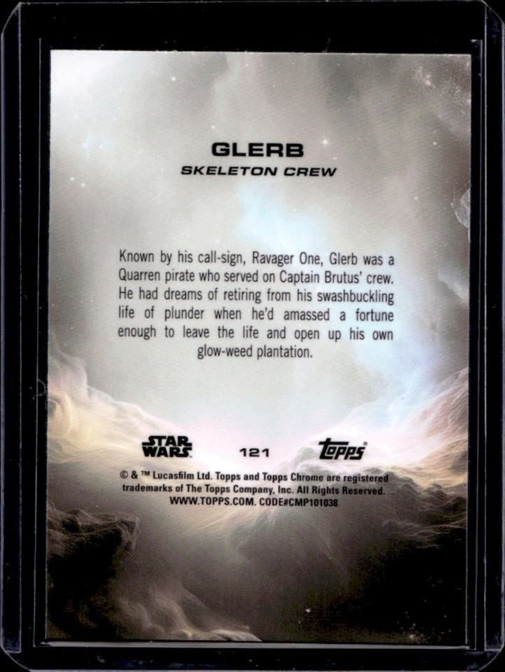 2025 Topps Chrome Star Wars Sapphire Glerb Green DEBUT #1/99 | eBay