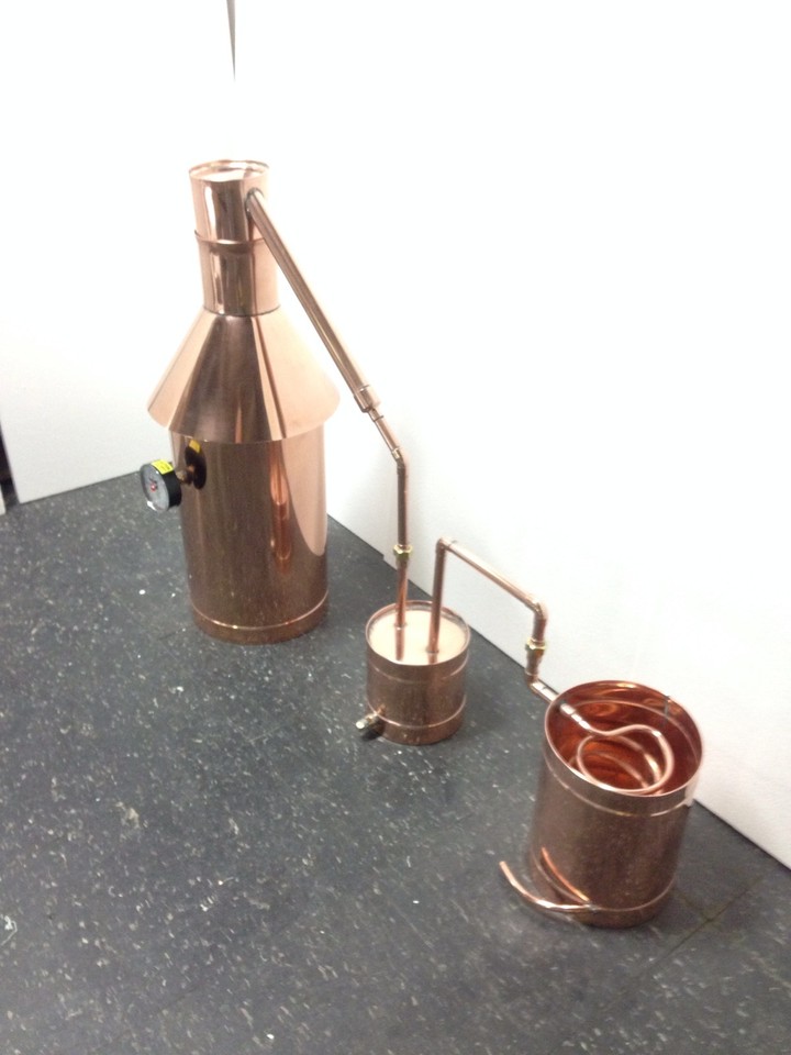 Copper Moonshine Still-Thumper and Worm-Heavy Copper! 6 GallonWe build ...