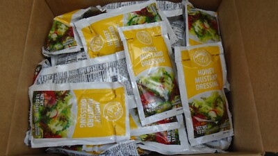 60 Monarch Single Serve Pouch Honey Mustard Dressing 1.5oz packets ...