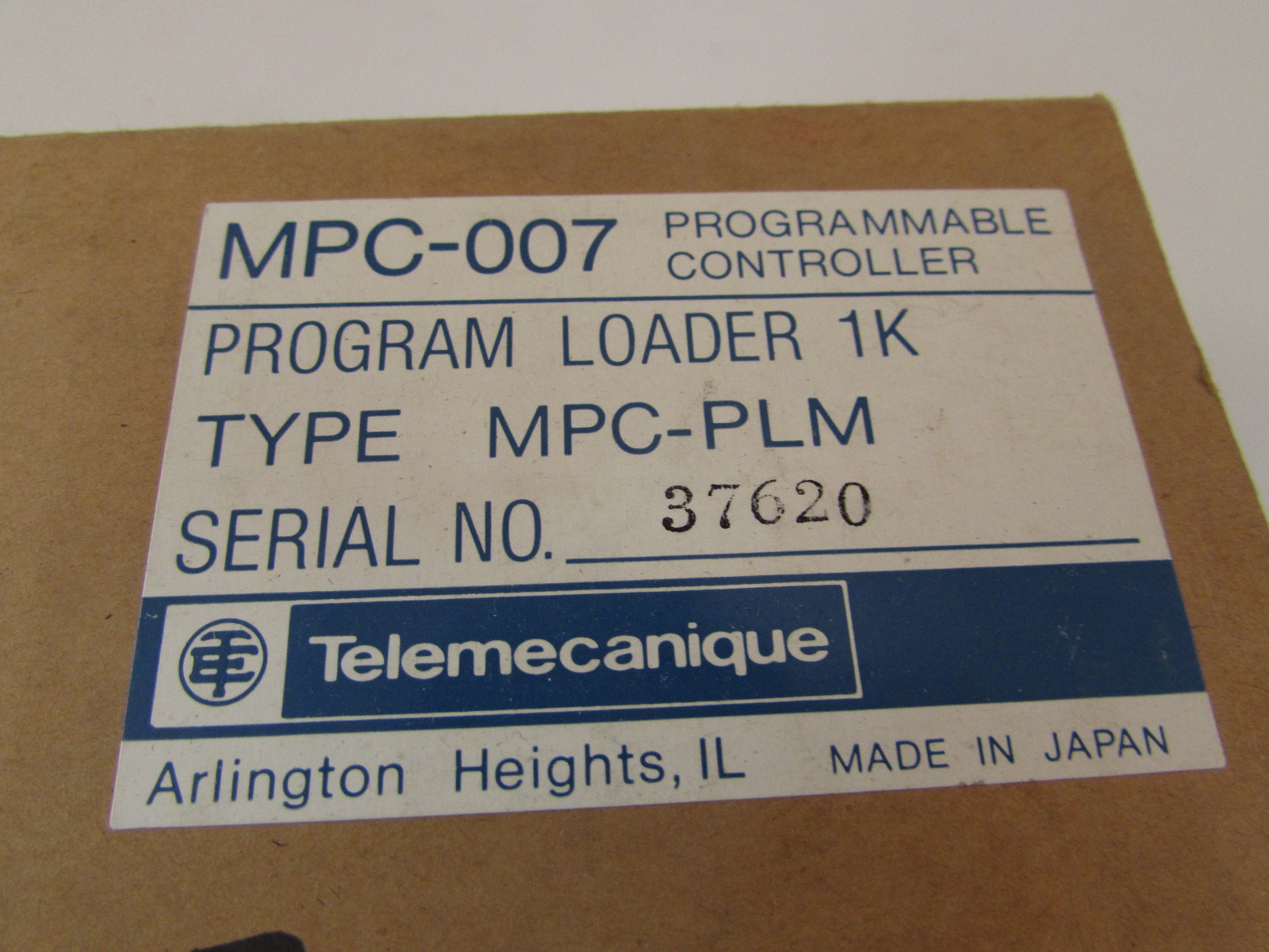 Telemecanique MPC-007 Programmable Controller MPC-PLM | eBay
