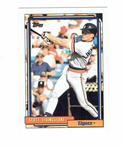 Scott Livingstone Tigers 3B #685 Topps 1992 Baseball Card | eBay