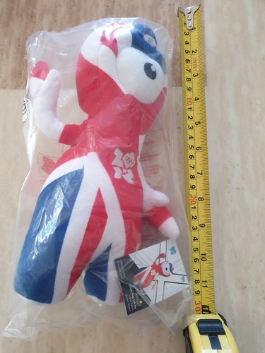 LONDON 2012 OLYMPIC 10" MASCOT UNION JACK WENLOCK SOFT PLUSH TOY NEW ...