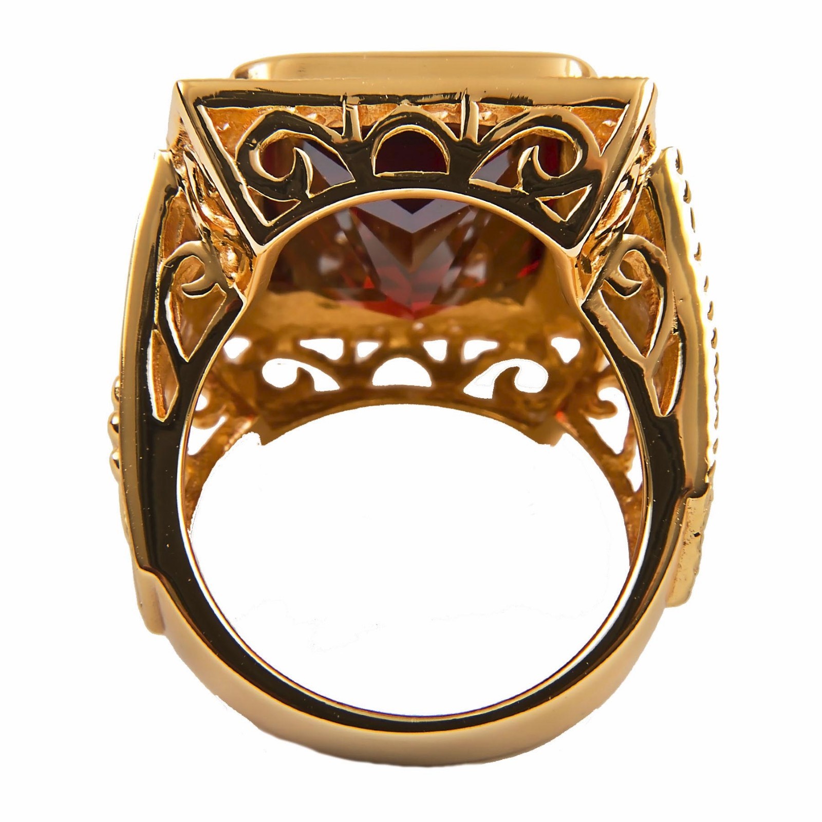New Mens Clergy Apostle Ring (Subs710R), Gold Plated/Sterling Silver ...