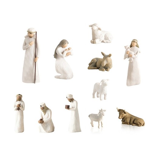 Christ Nativity Statue Nativity Scene Set Christmas Crib Statue ...