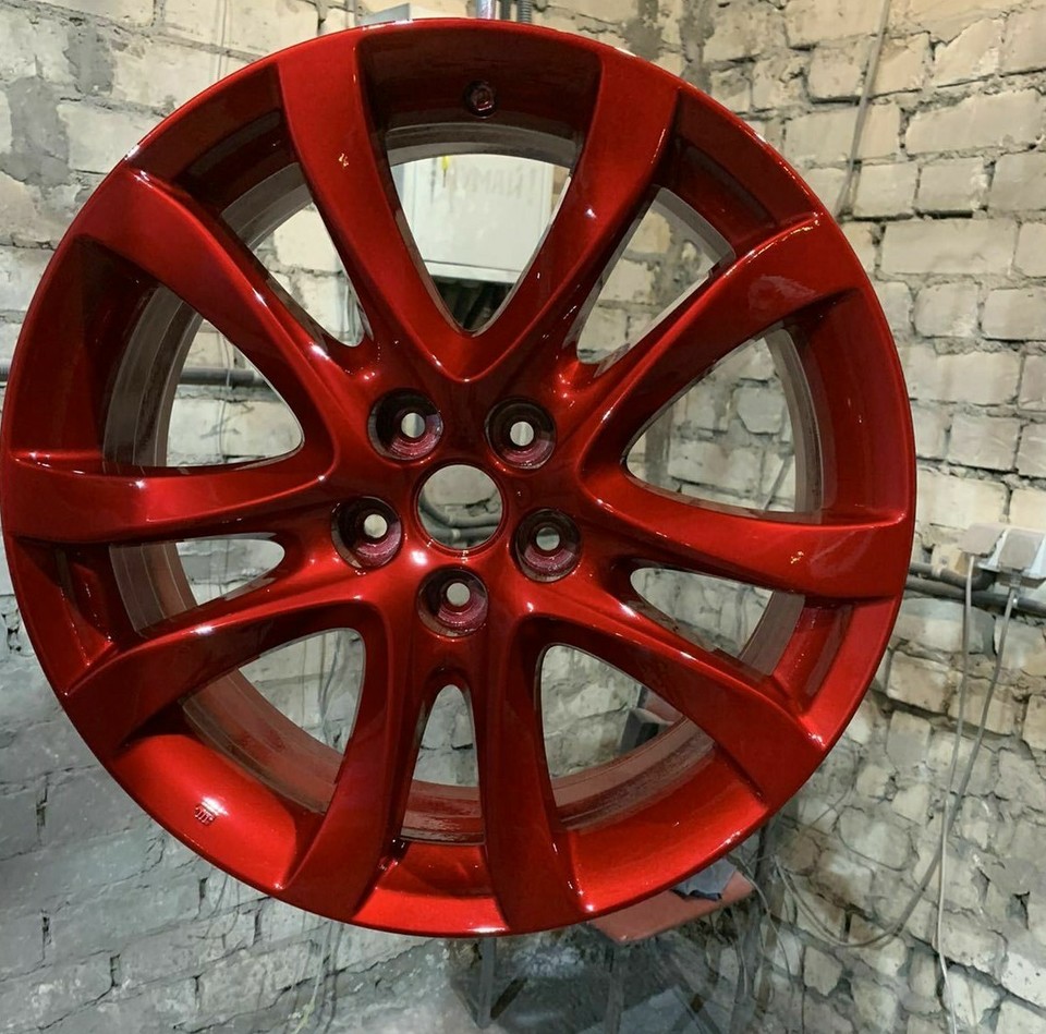 Gloss Transparent Candy FIRE RED powder coating paint, 4lbs/1.8kg FREE ...