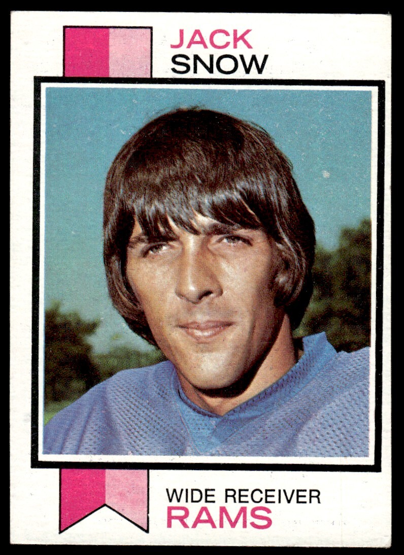 1973 TOPPS JACK SNOW 2 LOS ANGELES RAMS #416 | eBay