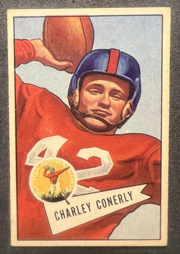 1952 BOWMAN SMALL CHARLEY CONERLY GIANTS FOOTBALL CARD #63 VG-EX #63 | eBay