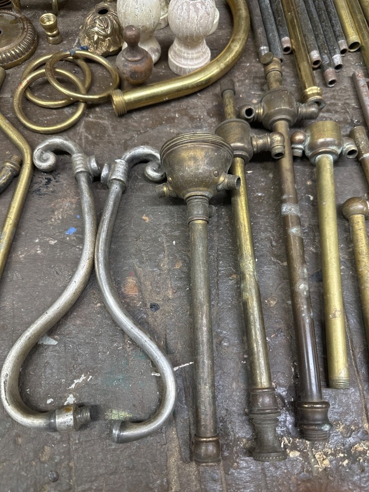 Antique lamp parts, light bulb cages, furniture pulls, and misc hardware | eBay