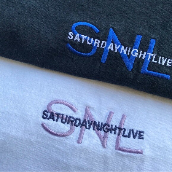 Vtg Saturday Night Live SNL Embroidered Logo NBC Whit… - Gem