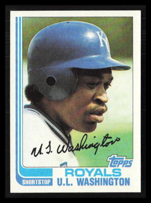 U.L. Washington 1982 Topps #329 Kansas City Royals | eBay