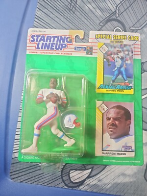 NIB Sealed Starting Lineup Warren Moon Action Figure 1993 Kenner Oilers ...