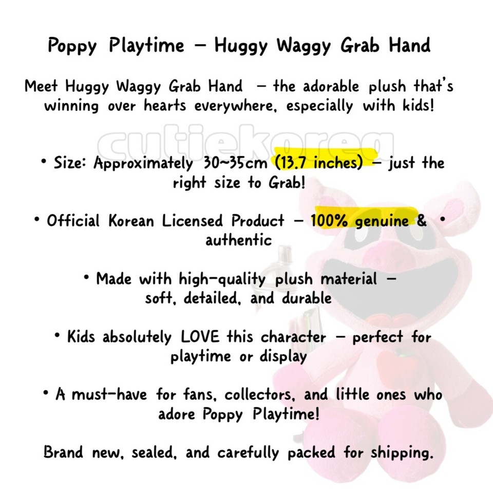 Set Huggy Waggy Grab Red Blue Hand Namco Poppy Playtime Official ...