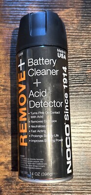 NOCO E404 Battery Terminal, Corrosion Cleaner Spray W/Acid Detector, 14 ...