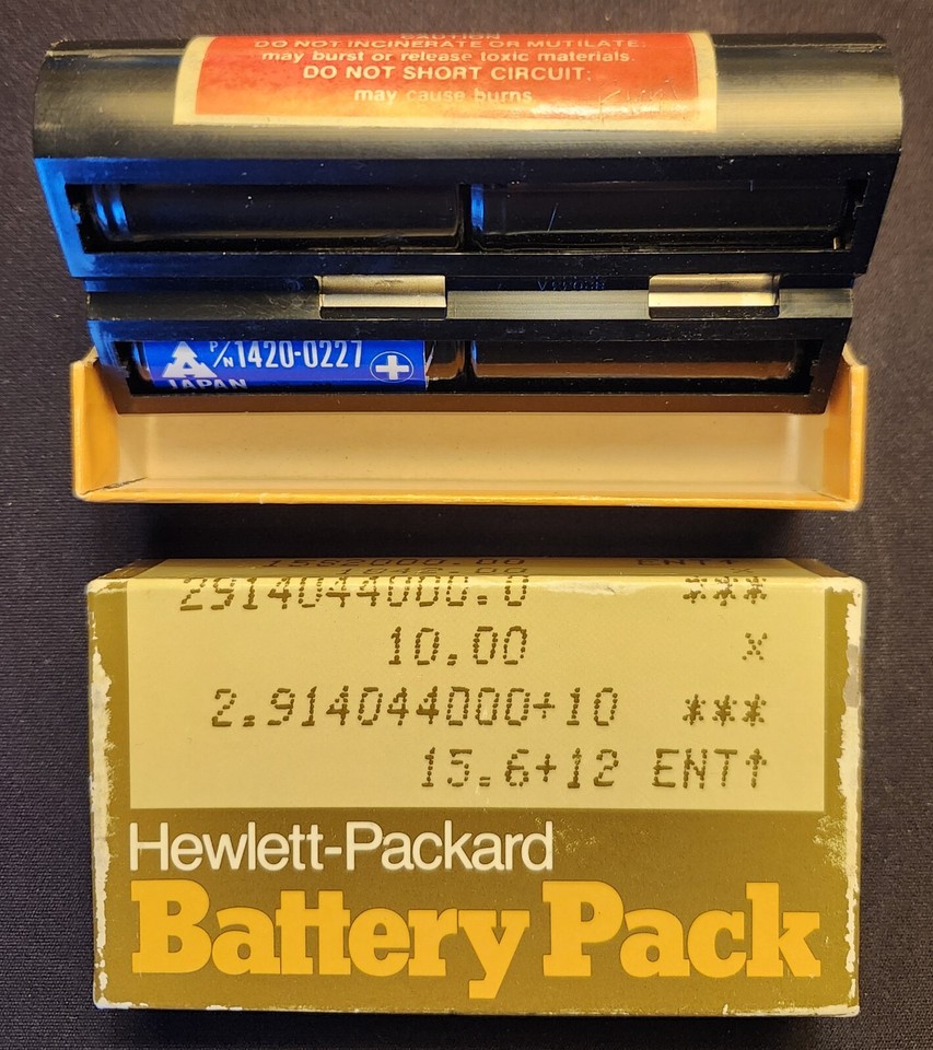 VINTAGE Hewlett Packard HP-91 Calculator w/ Case, Charger & Manual ...