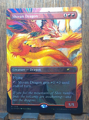 Shivan Dragon (Rainbow Foil) Secret Lair Drop Series Foil NEAR MINT ...