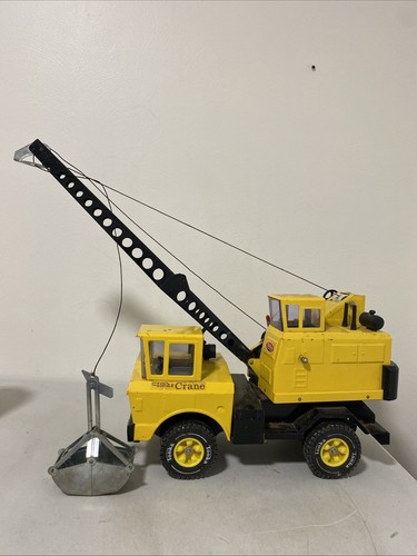 Vintage Tonka Mighty Crane Yellow MR-970 Pressed Steel Distressed | eBay