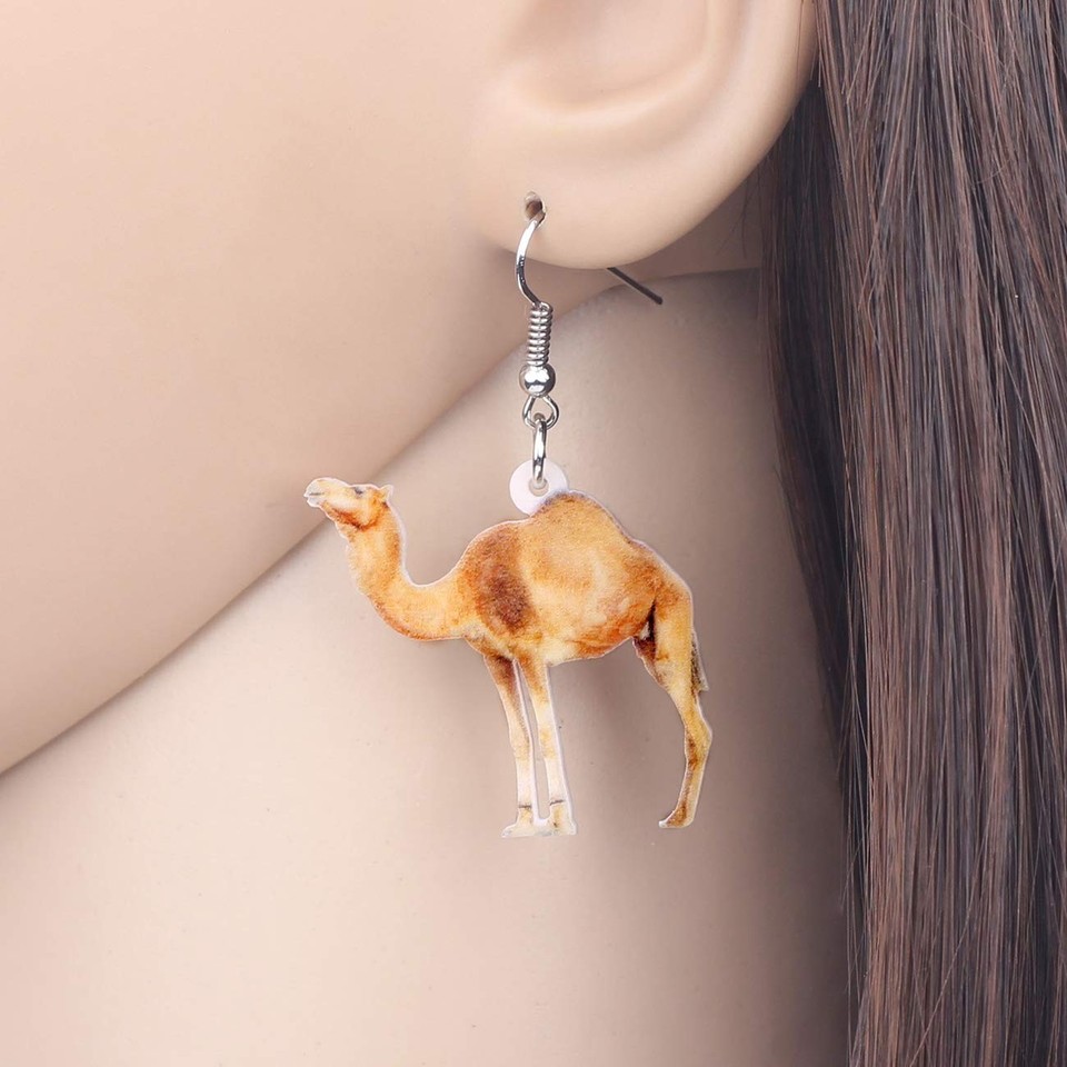 Acrylic Desert Camel Llama Earrings Lovely Drop Dangle Jewelry for ...