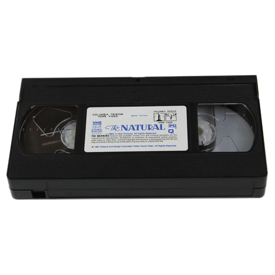 The Natural VHS 1984 Baseball Drama Robert Redford Columbia TriStar ...