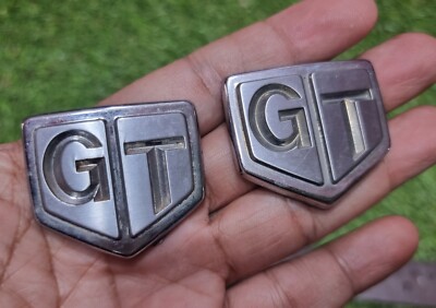 Nissan Skyline R32 JDM OP Silver GT Fender Emblems Badges Rare BNR32 ...