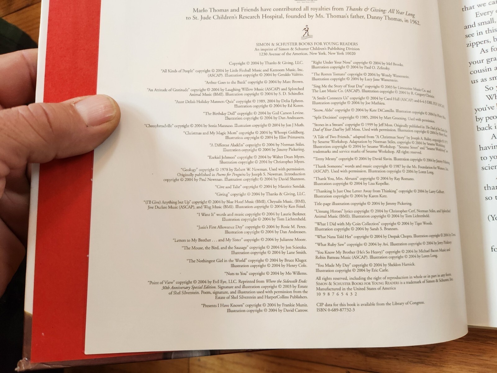 Marlo Thomas SIGNED Thanks & Giving All Year Long 2004 First Edition HB ...