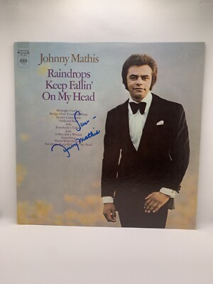 Johnny Mathis Signed Vinyl Raindrops Keep Fallin On My Head Autographed ...