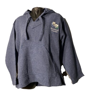 Mens Earth Ragz Baja Hoodie Pistachio Blue Vintage Aztec Warm Pullover ...