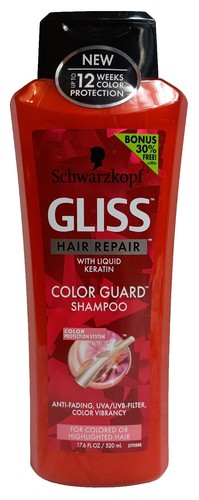 Schwarzkopf Gliss Hair Repair Color Guard Shampoo w/ Keratin 17.6 Oz ...