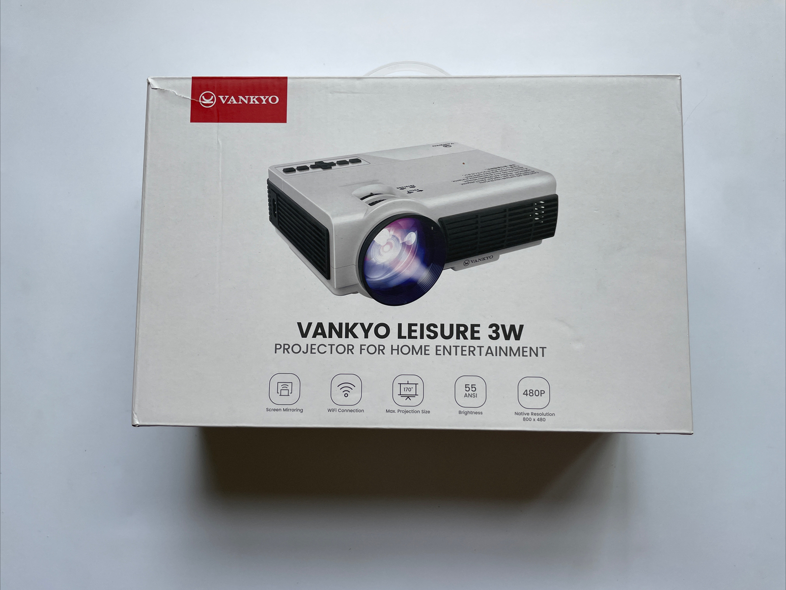 VANKYO Leisure 3W Mini, 3600 L, Portable WiFi Projector New Open box ...