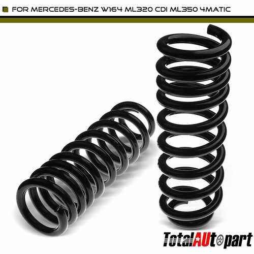 2x Coil Springs Rear for Mercedes-Benz W164 ML320 ML350 2006-2011 Sport ...
