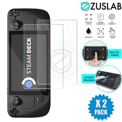 2x For Valve / OLED Steam Deck Full Coverage Tempered Glass Screen ...
