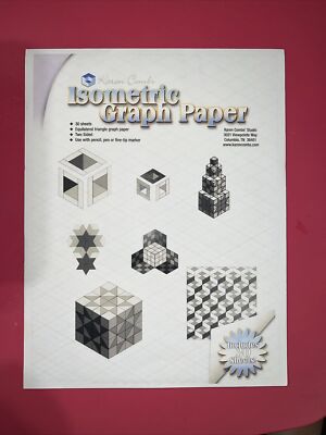 Karen Combs Isometric Graph Paper 30 Sheets 2 Sizes Quilting Sewing Two ...