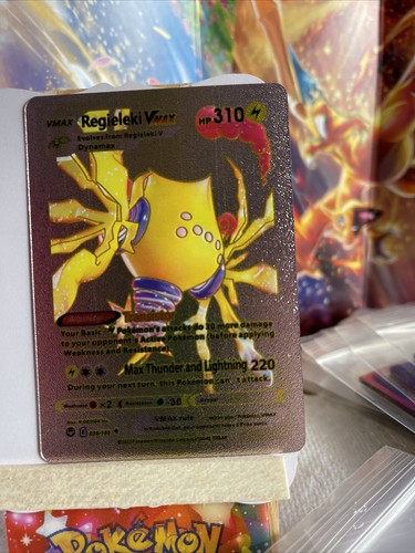 Regieleki VMax Multi Coloured Foil 💥Fan Art💥Pokemon Inspired Card NM | eBay