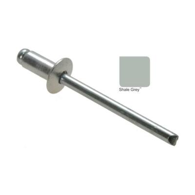 Qty 300 Dome Rivet 73 AS 4-4 SHALE GREY / GULL GREY Colorbond 3.2mm 1/8 ...