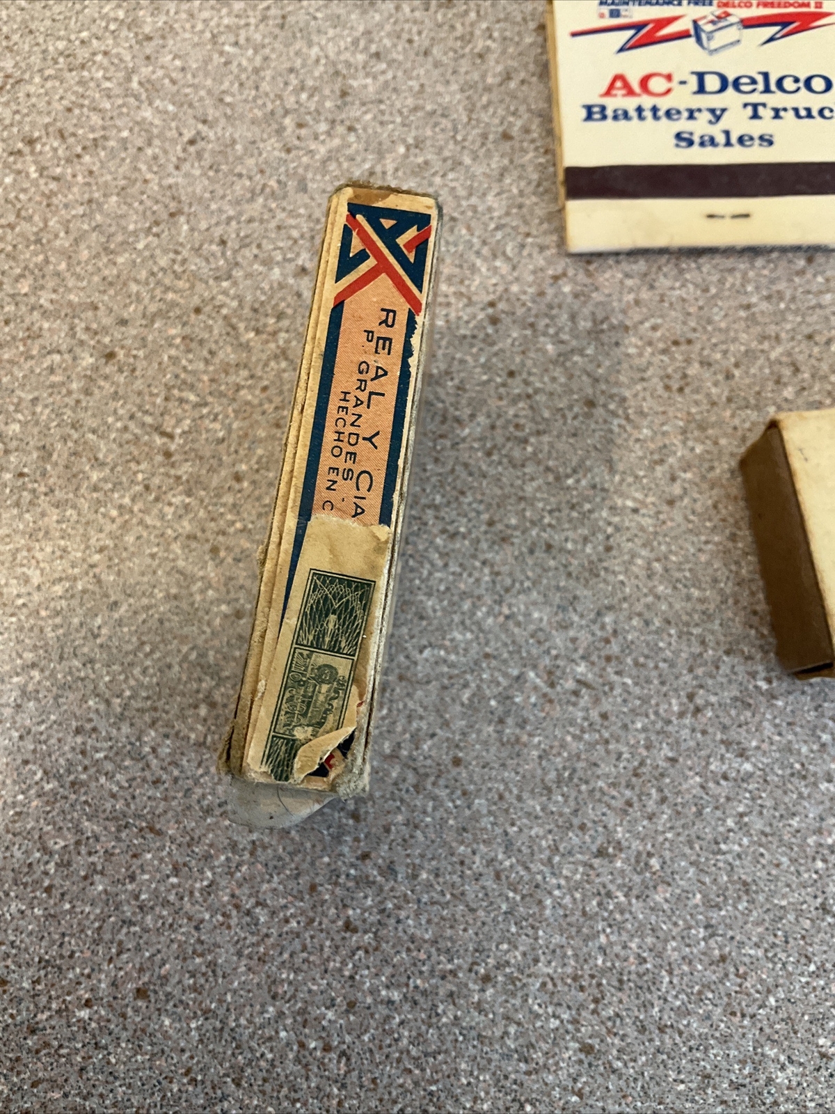 Vintage Lot Rare Cuba Pin-Up Matchbox Fire Chief Matches Advertising ...