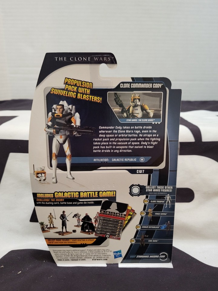 Clone Commander Cody CW7 2012 STAR WARS The Clone Wars TCW MOC NEW D1 ...
