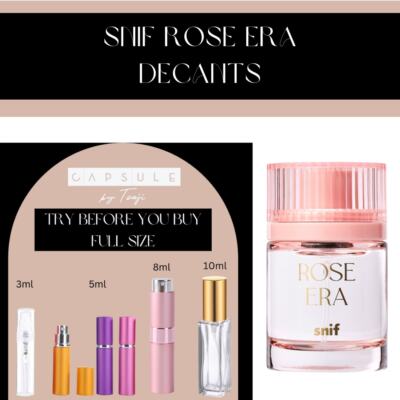 SNIF ROSE ERA TRAVEL SPRAY/SAMPLE CHOOSE YOUR SIZE (NOT FULL BOTTLE) | eBay